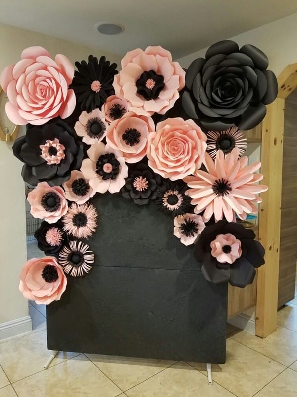 20 DIY Giant Paper Flowers Ideas To Try Buzz 2018