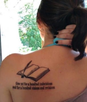 50 Attractive Literary Tattoos For Book Lovers
