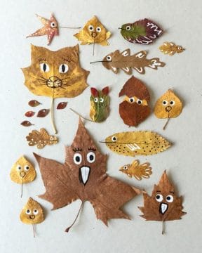 30 DIY Leaf Art Projects for Kids